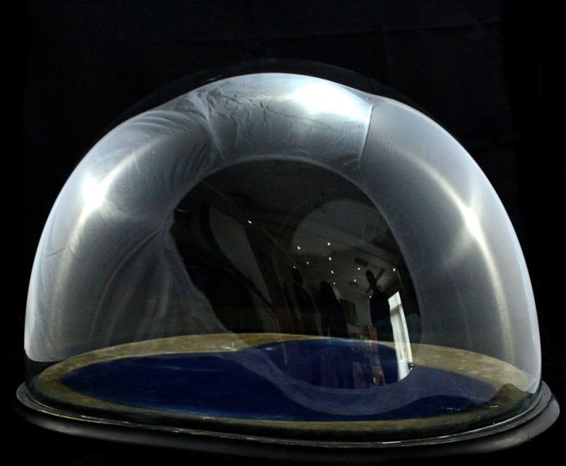 Large glass dome with base – Hahnemann House Trust